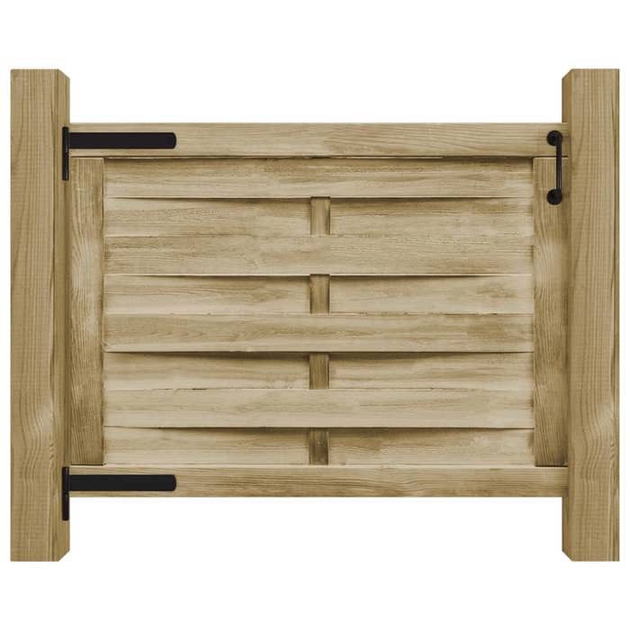 (ON SALE)Portillon de jardin - Clôture d'entrée - Bois de pin imprégné ...
