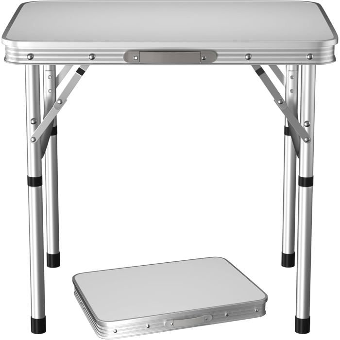 EFAN Table Pliante 2FT Table de Camping à Hauteur Réglable, Table de ...