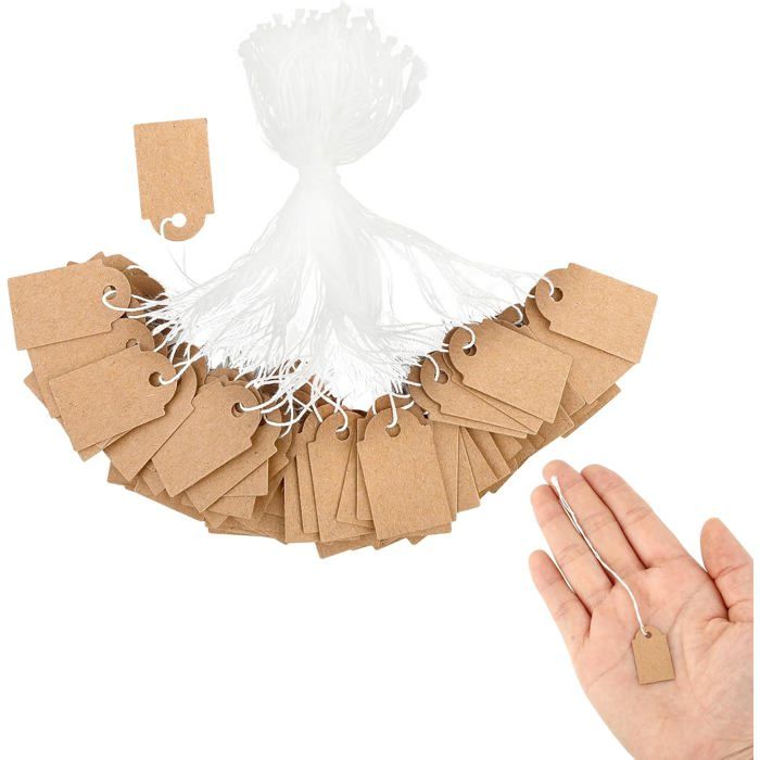 Lot de 200 étiquettes de prix en papier 2,5 x 1,5 cm - Étiquettes de ...