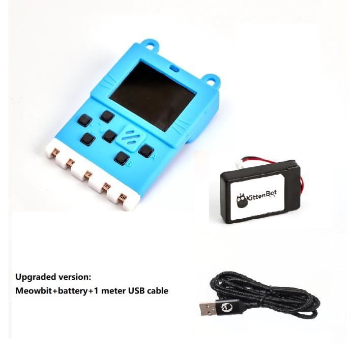 Kit Bleu 1m-Console Codable Meowbit Pour Ordinateur De Jeu, Compatible Avec Microsoft Makecode ...