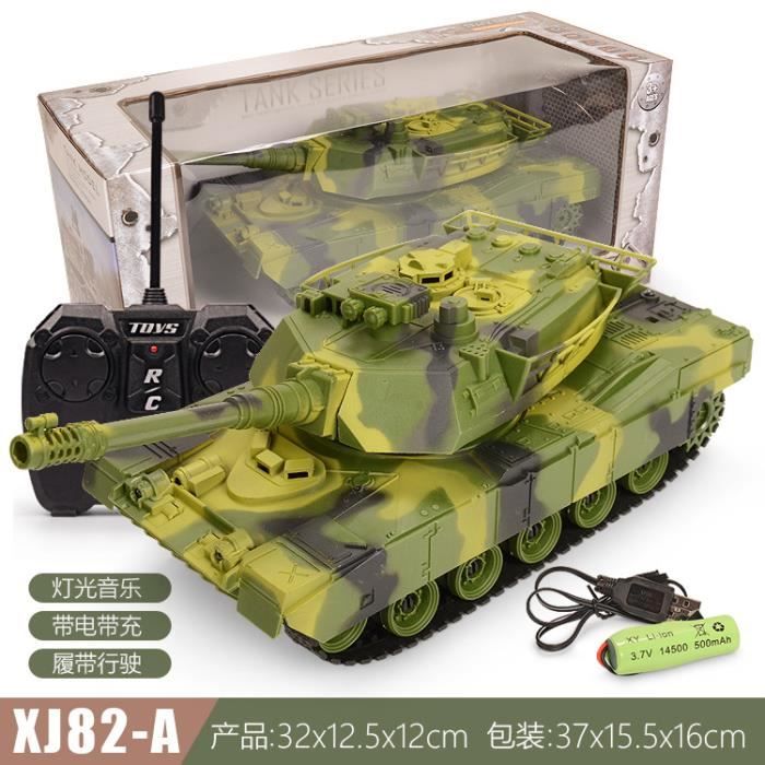 XJ82A vert armée-Voiture télécommandée Rc Rock Crawler Tank, jouet ...