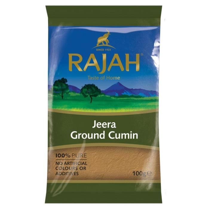 Rajah - Cumin en poudre-poudre de jeera - 100 g - herbe aromatique ...