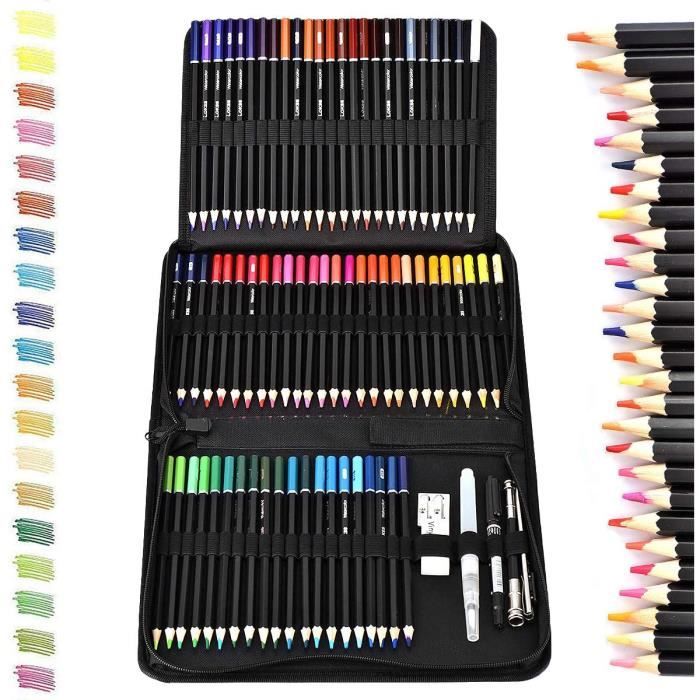 78pcs Crayons de Dessin Professionnel Crayons Croquis Kit Fournitures D'art ProfessionnelFil de ...