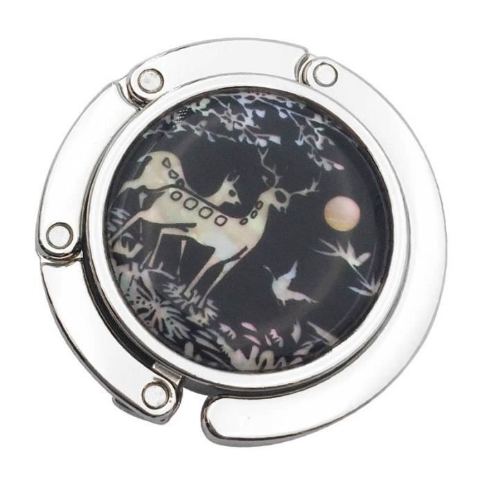 4 -Porte sac à main rond et pliable pour femmes, crochet mural, 1 pièce ...