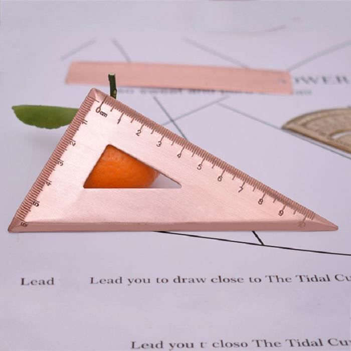 Regle - equerre,règle triangulaire en laiton,règle droite en métal ...