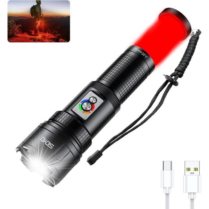 Lampe Torche Rechargeable, Torche Tactique 200000 Lumen Led, Cob ...