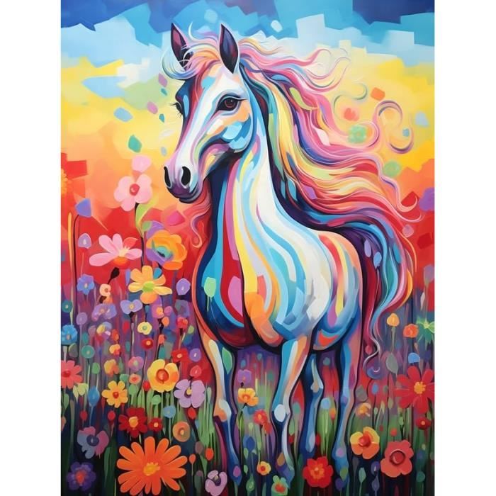 5D Diamond Art Painting Kits Cheval, Diy Peinture Avec Diamant Art ...