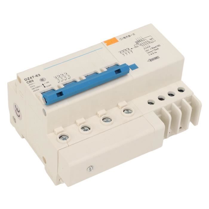 Disjoncteur - CIKONIELF - 4P - Pa66 - 63A - 4500A capacité de coupure - Cdiscount Bricolage