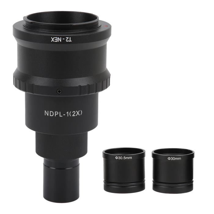 EJ.life support de caméra de microscope T2‑NEX+NDPL‑1(2X) Kit d'objectifs de biologie/microscope ...