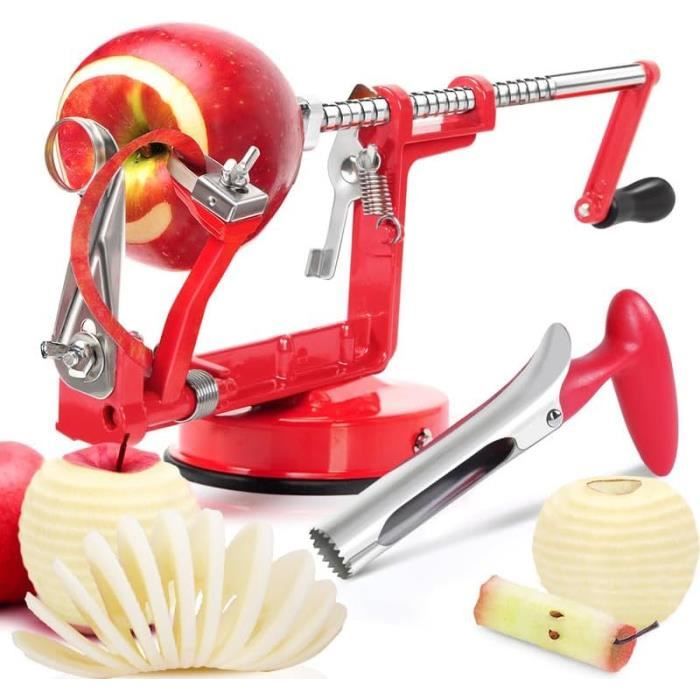 Éplucheur de pommes, 5 en 1 Épluche Pomme Manuelle Multifonction ...