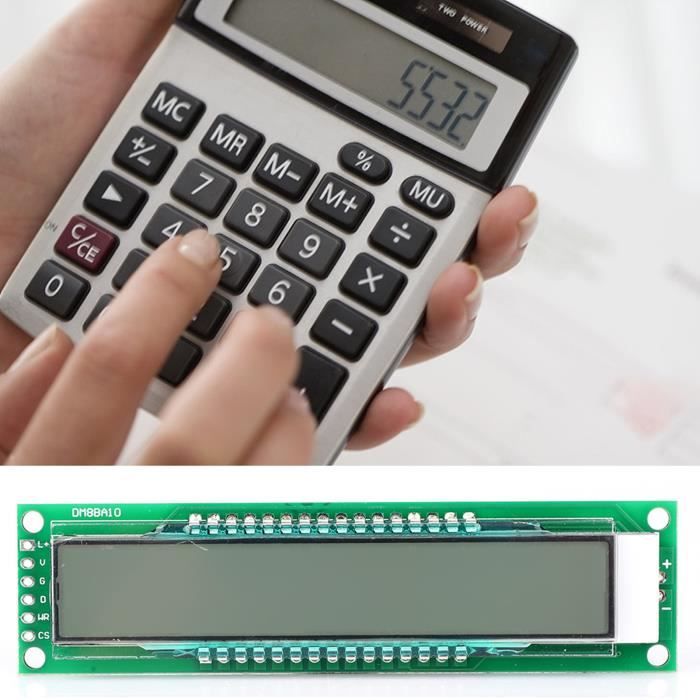 Minifinker DM8BA10 10 bits 16 segments panneau d'affichage LCD Module LED DC 5V TM1622 puce ...