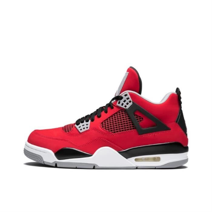Basket Air Jordan 4 Rouge - Nike - Couleurs Multiples Couleurs ...