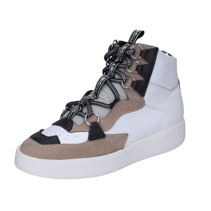 MY GREY MER Chaussures Femme Baskets Blanc BJ745 Blanc - Cdiscount ...