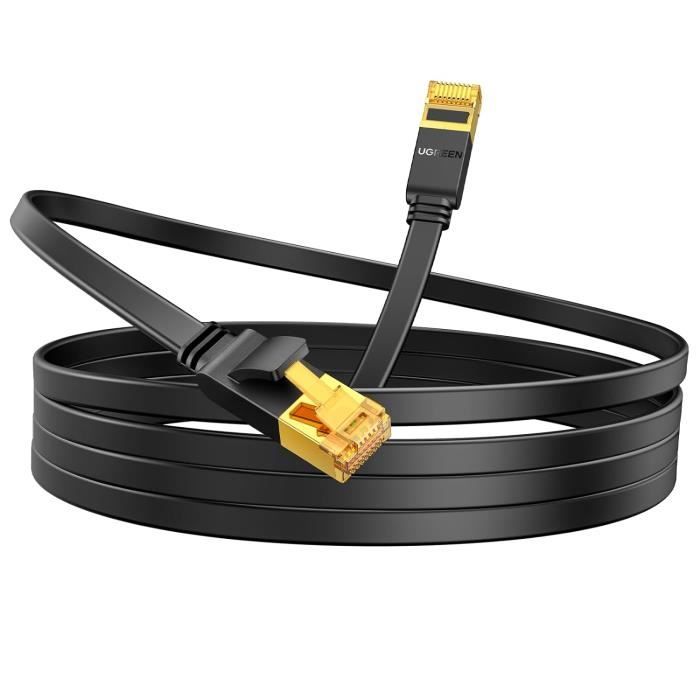 UGREEN Cat 7 Plat Câble Ethernet RJ45 Réseau Longue 10Gbps 600MHz 8P8C ...