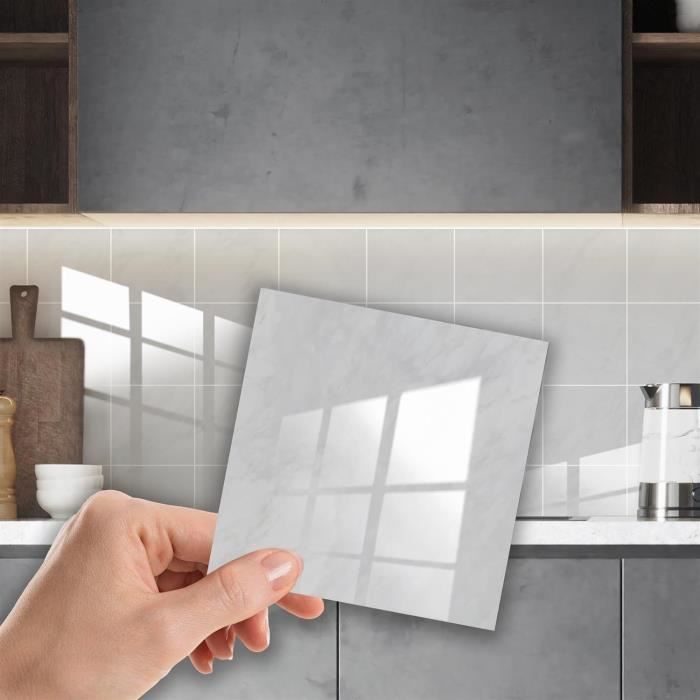 Stickers Carrelage Credence Adhesive Adhesif Carrelage Cuisine 15X15 Cm ...