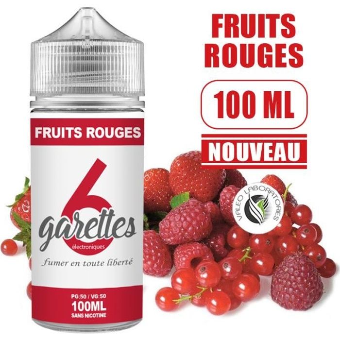 E-liquide 100ML saveur FRUITS ROUGES sans nicotine (e-liquide id : PRD6 ...
