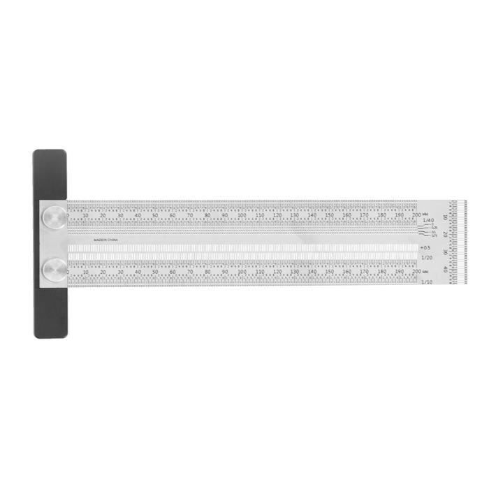 YOSOO Règle en T de haute précision Règles ScrbingT pour le travail du ...