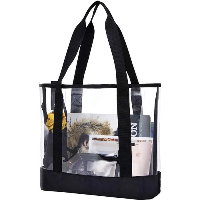 Sac transparent, sac à bandoulière en PVC imperméable de grande ...