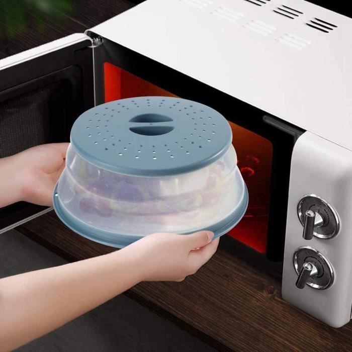 Cloche Micro-Ondes,Pliable Couvercle Micro-onde pour Plaque,Retractable ...