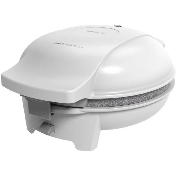 Gaufrier Fun Gofrestone 3In1. Revêtement Antiadhérent Rockstone, 3 ...