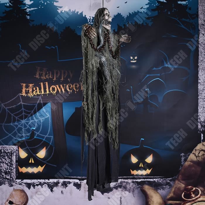 TD® Chaîne suspendue fantôme Halloween décoration porte suspendu jouet ...