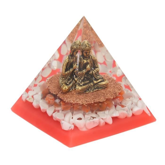 EJ.life Pyramide de cristal Pyramide D'énergie, Cristal Bouddha époxy ...