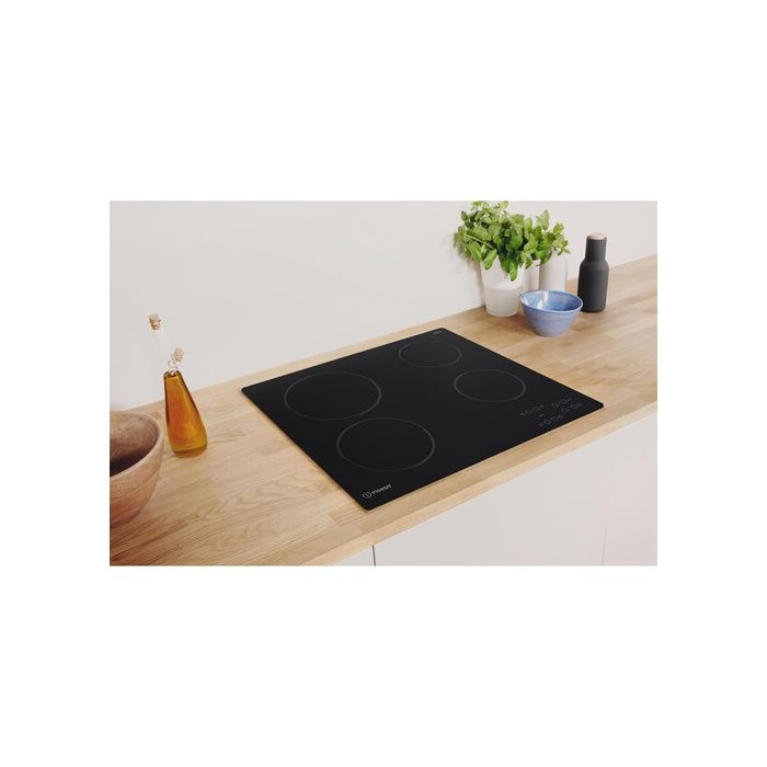 Table Vitrocéramique - INDESIT - RI161C - 4 plaques - Tactile - Noir ...