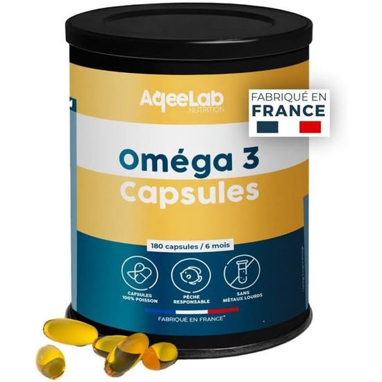 Omega 3 Epax 1000 mg AqeeLab Nutrition - Ultra concentrés 780 mg EPA ...