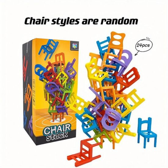 Jeu de société - AZWIX - Chaises empilables - 24 chaises ...
