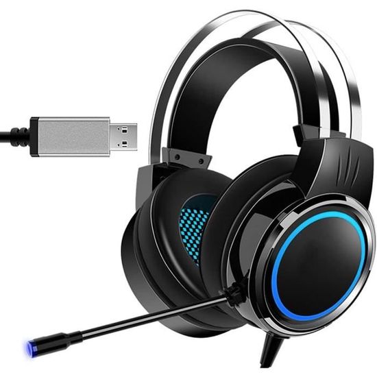 Casques Audio Écouteurs De Test Casque Usb Casque De Jeu Câble Usb ...