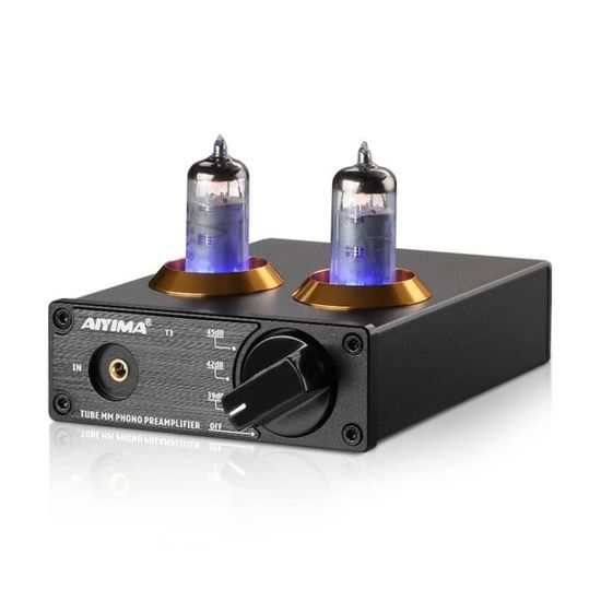 AIYIMA T3 Tube MM préamplificateur Phono préampli HiFi avec Gain préampli Audio stéréo pour ...