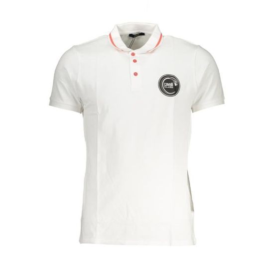 Polo Homme Blanc - CAVALLI CLASS - Regular - Manches courtes - Col polo ...