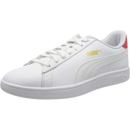 Baskets mode smash v2l femme puma 365217 Blanc - Cdiscount Chaussures