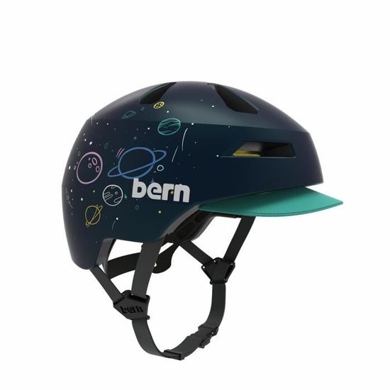 Casque enfant Bern Nino 2.0 - Space Splat - M - Bleu - Pour Enfant ...