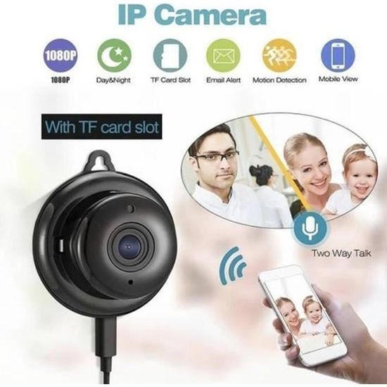 Caméra Cachée Mini Caméra WIFI IP sans fil caméra espion HD 1080P Mini ...