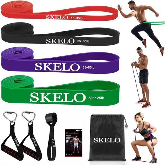 Elastique Musculation, SKELO Elastique Sport Elastique Traction ...