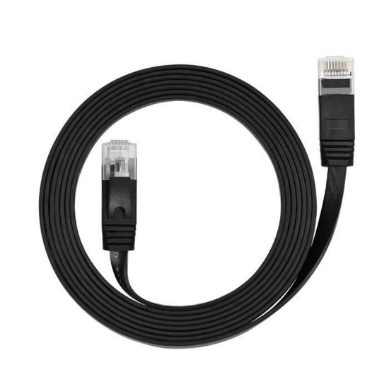 Câble Ethernet Cat6 RJ45 LAN Réseau Patch Internet 1000 Mbps UTP pour ...