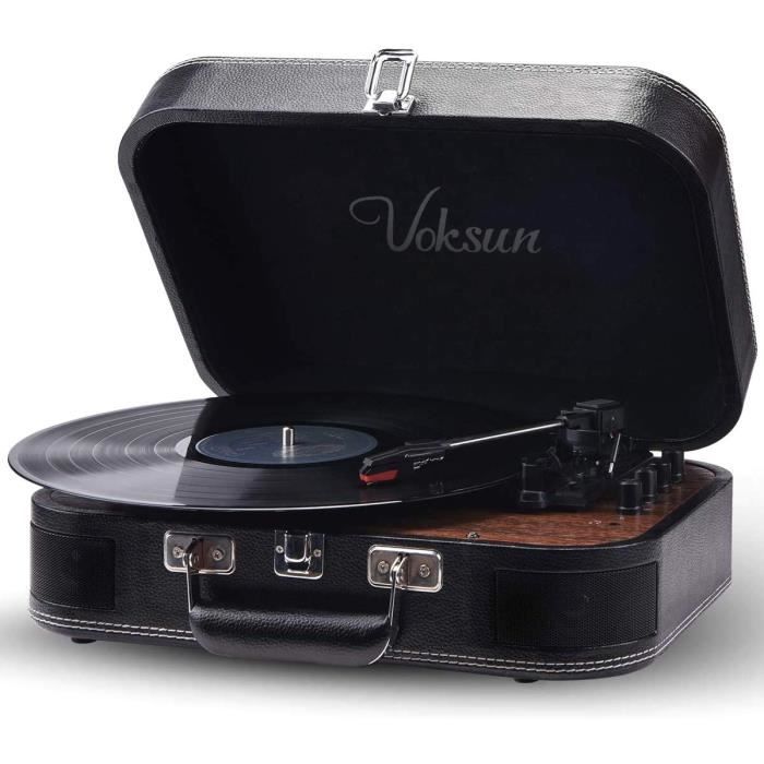 Nkw platine vinyle,tourne-disque à encodeur numérique portabl bluetooth ...