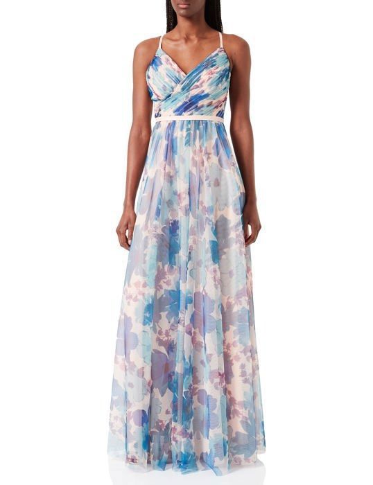 Robe Vera mont vera mont - 8526/4093 - Vera Mont Robe Femme Rose/Bleu ...