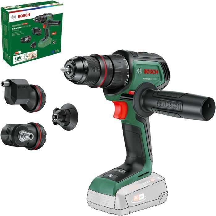 Bosch Perceuse-visseuse sans fil Advancedill 18V-80 QuickSnap (pour ...