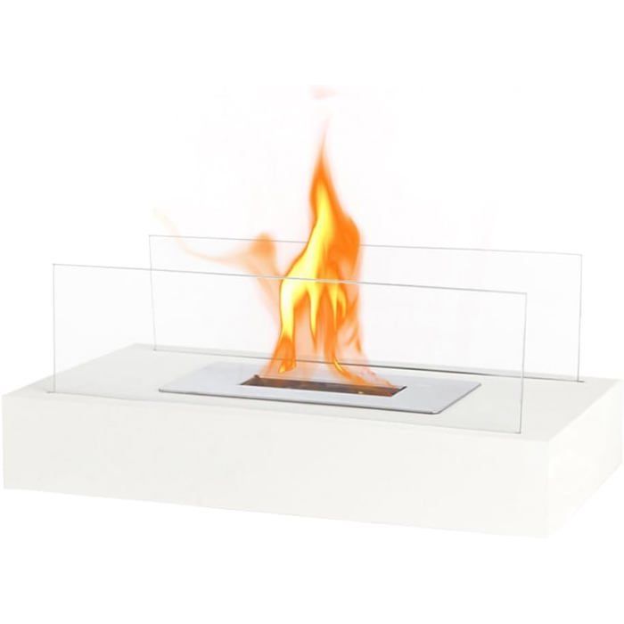 Chemine table rectangulaire 35cm - Biothanol portable ...
