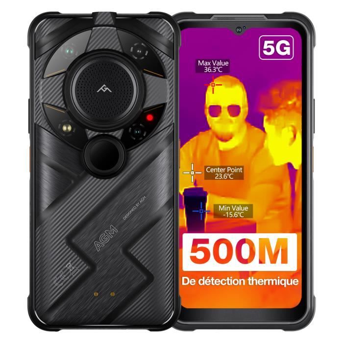 AGM G2 Guardian Smartphone Incassable 5G, Caméra Thermique Détection 500m Monoculaire, 108MP ...