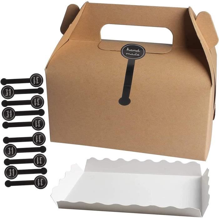 10 X Boite Pour Gateau En Carton ,Boite De Gateau,Boite Cupcakes,Boite ...