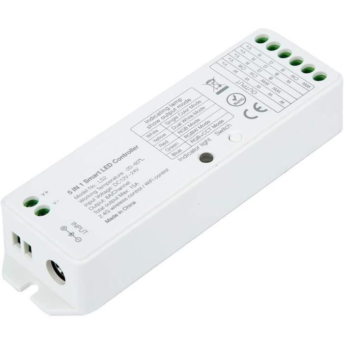 Contrôleur Led Rvb Bande Lumineuse Led Contrôleur 5 En 1 Pour Bande ... Contrôleur Led Rvb Bande Lumineuse Led Contrôleur 5 En 1 Pour Bande ...