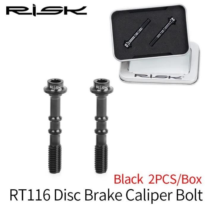 Boulons de serrage de frein à disque - RISK - RT114/RT115/RT116/RT118/RT119 - Titane - Noir ...