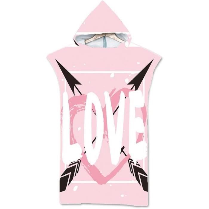 Serviette à Langer Robe Crème Solaire de Plage Peignoir à Langer Love ...