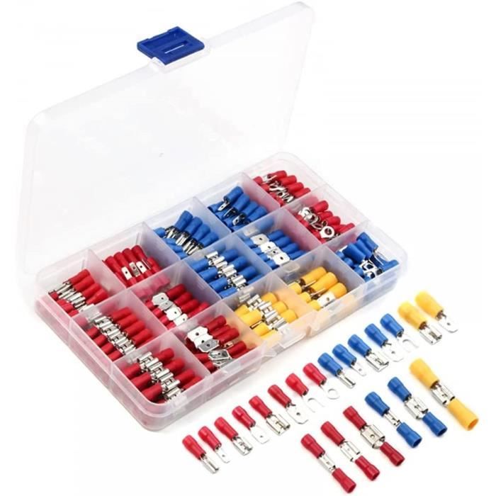 Cosse a Sertir, 280 pièces Cosses Electriques Plates Mâles et Femelles ...