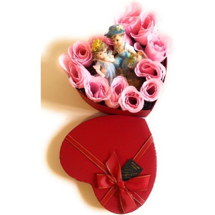 Cadeau Saint Valentin - Coffret Coeur + Figurines En Résine Enfants ...
