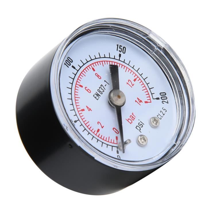 Duokon manomètre axial Manomètre mécanique pour air huile eau 1/8 ...