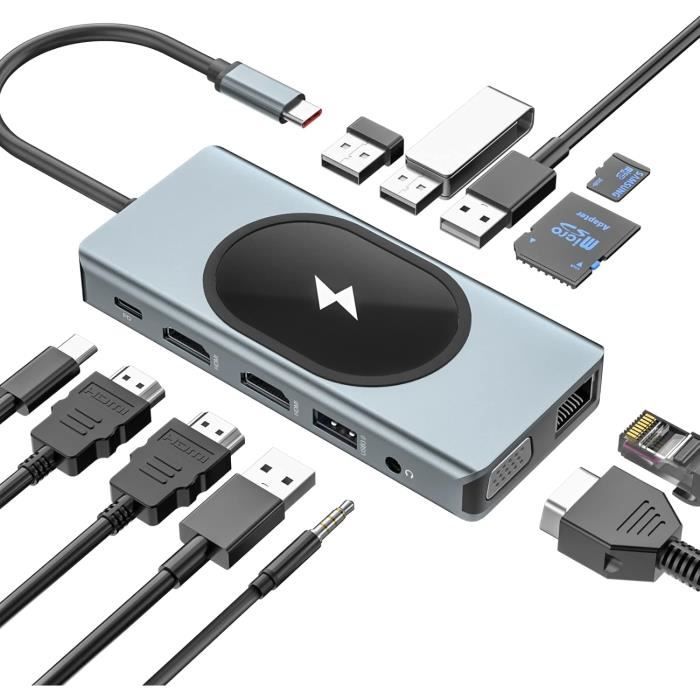 Computer Docking Station D'accueil Usb C Adaptateur Multiport USB C ...
